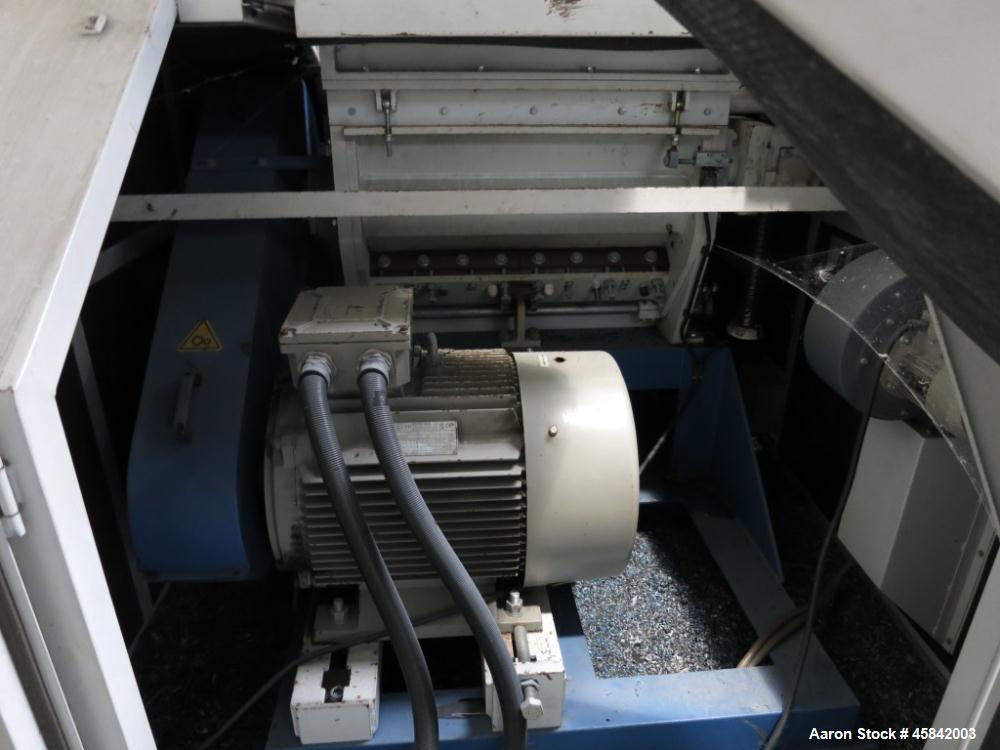 Used Tria Granulator, 3 Rotor Knives, 2 Bed Knives. 82.5PH/55KW-400vo