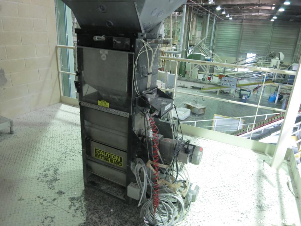 Used Tria Granulator, 15.6" dia x 24.9" St Side (400 mm dia x 830 mm