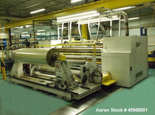 Used Duesenbery Slitter, Model 460 QD. Width Unwinder 100” - Rewinder