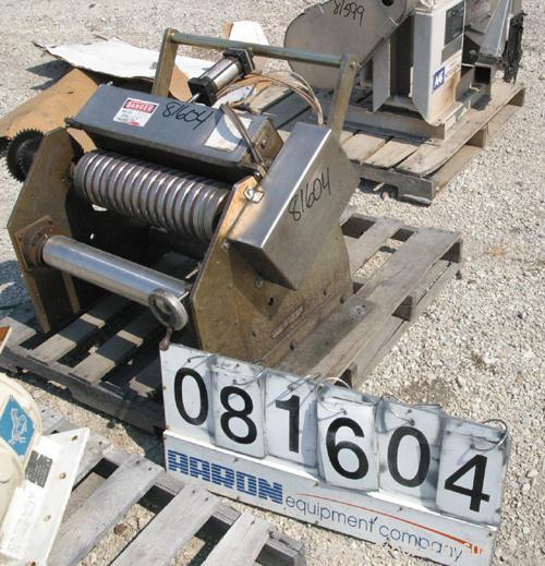 USED: 20" wide lab size slitter. 13 stationary blades spaced approxim