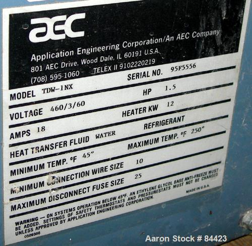 USED: AEC Temperature Controller, model TDW-1NX. 3/60/460 volt, 18 am
