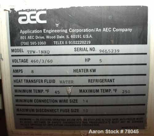 Used AEC Temperature Controller, Model TFW-INHQ. 5 Hp, 3/60/460 volt,