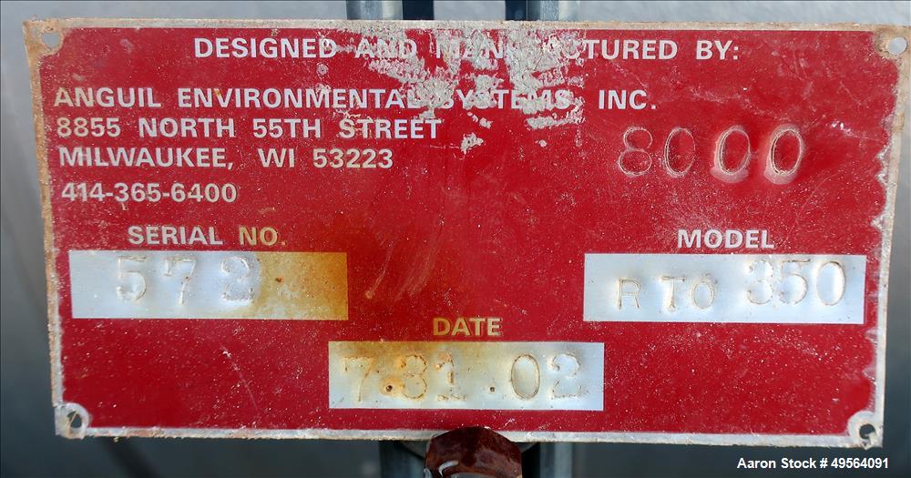 Used Anguil Environmental Systems Regenerative Thermal Oxidizer (RTO)