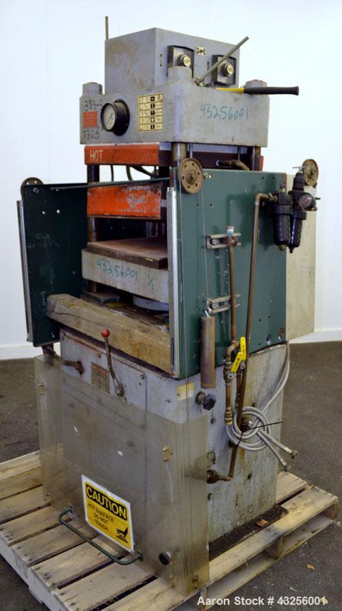 Used Carver Air Powered Up Acting Hydraulic Press, 60 Ton Capacity, M