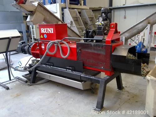 UsedRuni A/S-Tarm Dewatering Screw, type SK370. Material of construct
