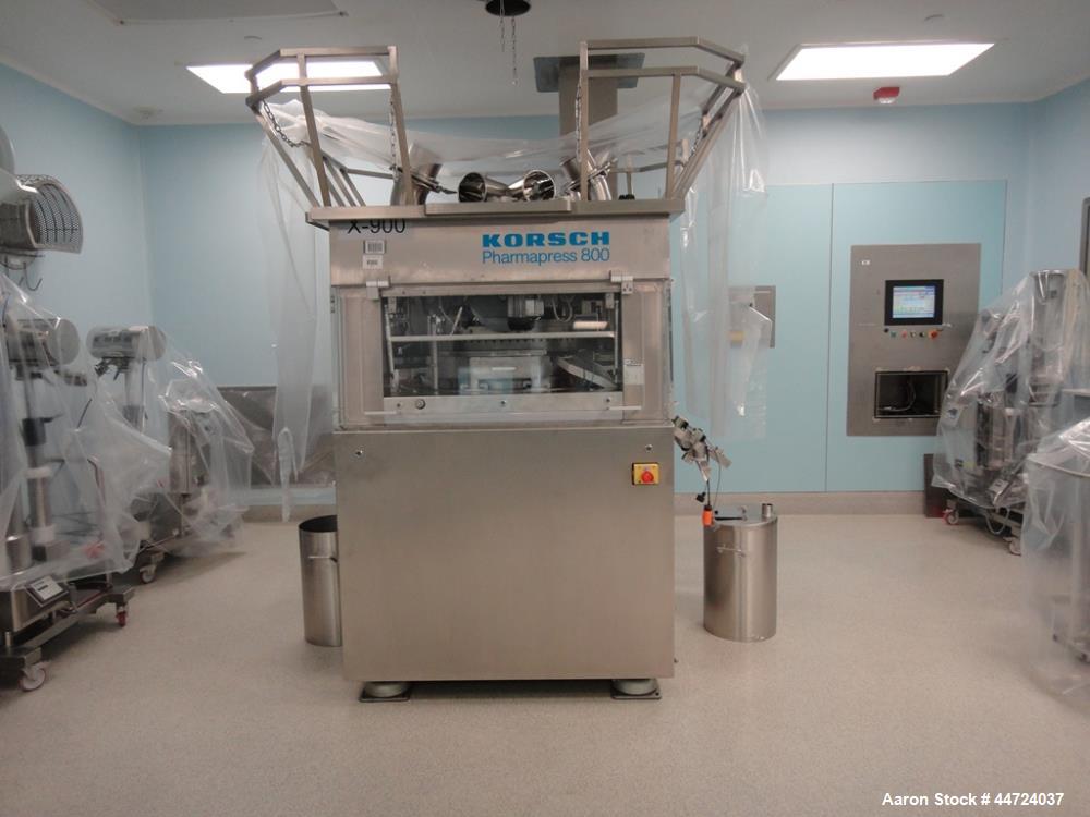 UsedKorsch model P800/77 Pharmapress tablet press. 316L and 304 stain