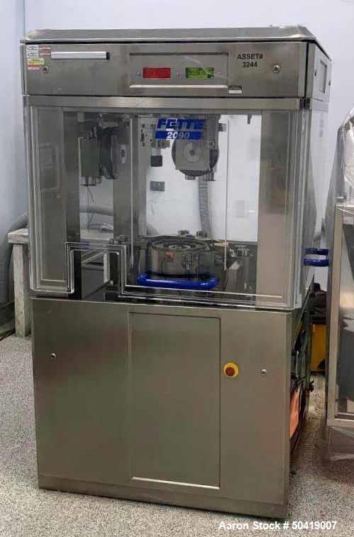 Used Fette 2090 Tablet Press. A buyers premium of 18% will be assesse