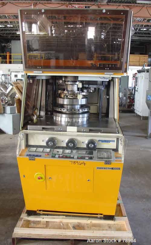 Used Fette Single Sided Tablet Press, Model Perfecta 1000, 33 Station