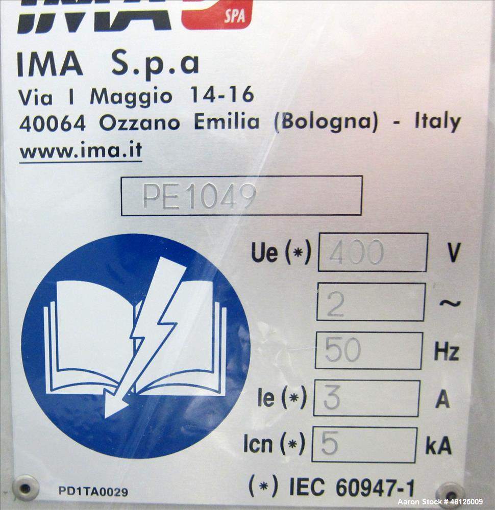 UsedIMA tablet filling line consisting of: (1) IMA IMATIC 200 capsule