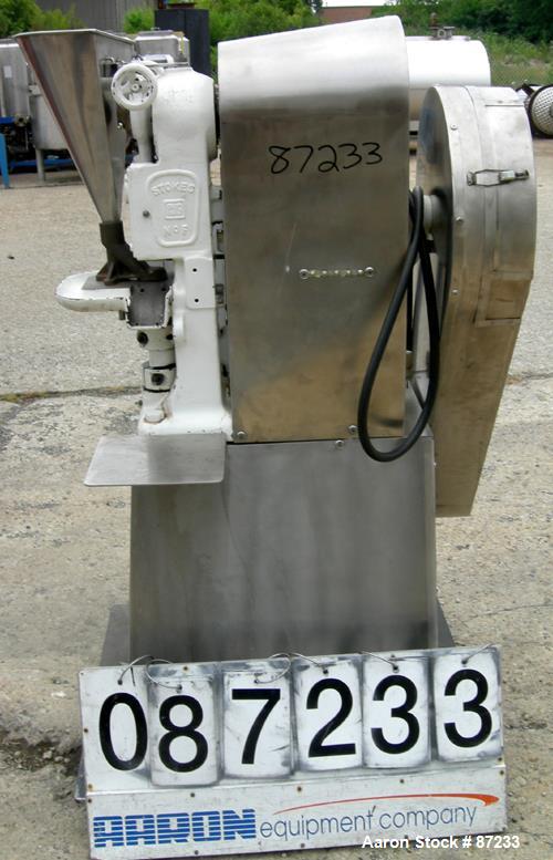 Used Stokes Single Station Press, Model F, 4 ton. Maximum diameter 19