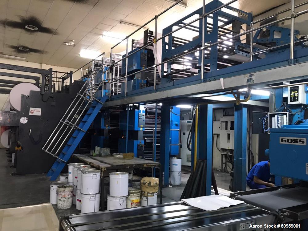 Used Goss Paper Printing Machine, Model SSC578 4/4 Hi + 1/F+4/Splicer