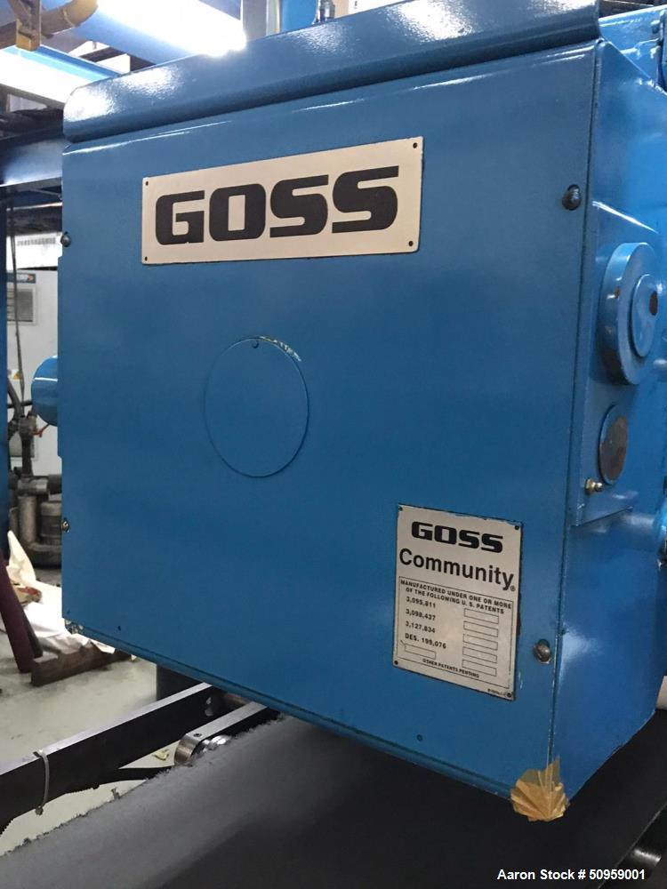 Used Goss Paper Printing Machine, Model SSC578 4/4 Hi + 1/F+4/Splicer