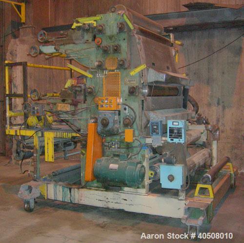 Used Wolverine 61'' Wide 2 Color Printing Press, Model 61-4. 5 hp, 18