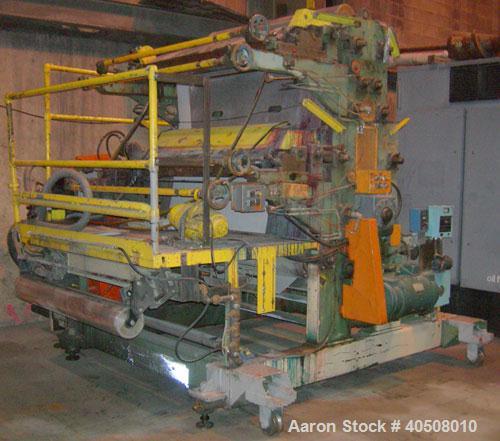 Used Wolverine 61'' Wide 2 Color Printing Press, Model 61-4. 5 hp, 18