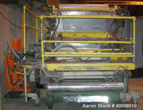 Used Wolverine 61'' Wide 2 Color Printing Press, Model 61-4. 5 hp, 18