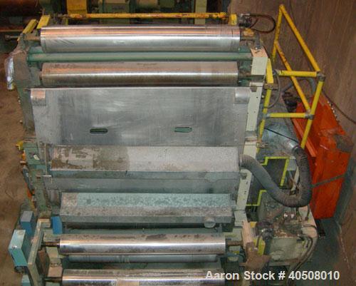 Used Wolverine 61'' Wide 2 Color Printing Press, Model 61-4. 5 hp, 18