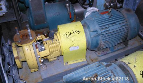 Used A.W. Chesterton Centrifugal Pump, Size 1.5X3-8, Carbon Steel. 3"
