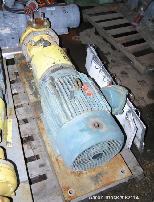 Used A.W. Chesterton Centrifugal Pump, Size 1.5X3-8, Carbon Steel. 3"