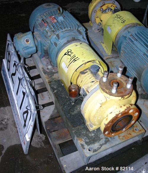 Used A.W. Chesterton Centrifugal Pump, Size 1.5X3-8, Carbon Steel. 3"