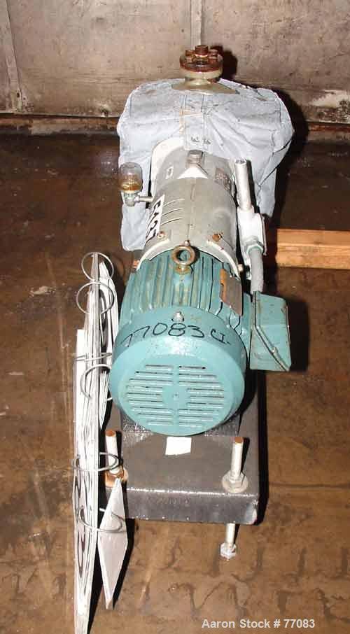 Used Durco Mark III Centrifugal Pump, Size 2K2X1-10A/80 RV, Carbon St