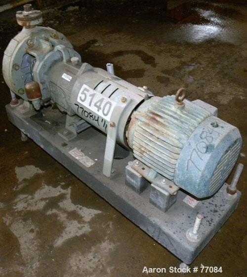 Used Durco Mark III Centrifugal Pump, Size 2K2X1-10A/80 RV, Carbon St