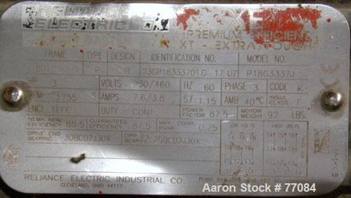 Used Durco Mark III Centrifugal Pump, Size 2K2X1-10A/80 RV, Carbon St