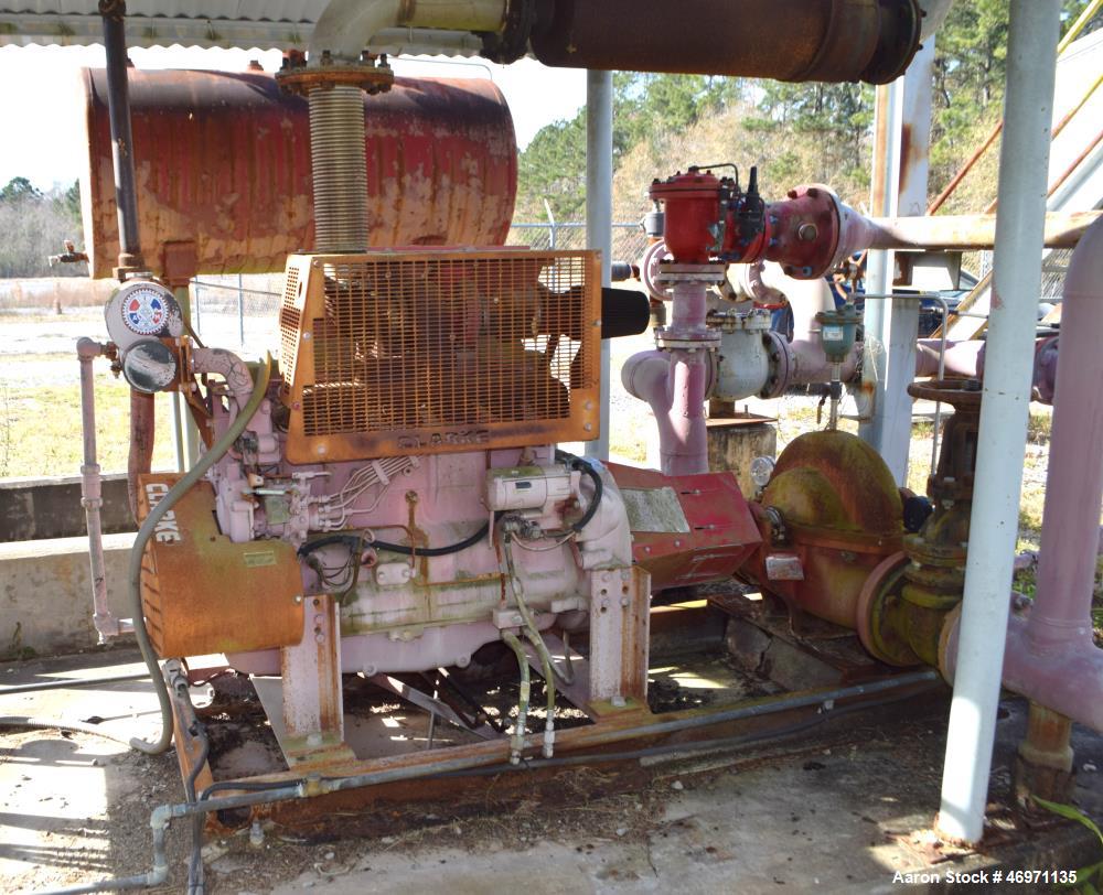 Used Clarke Fire Protection Products Diesel Driven Fire Pump System.