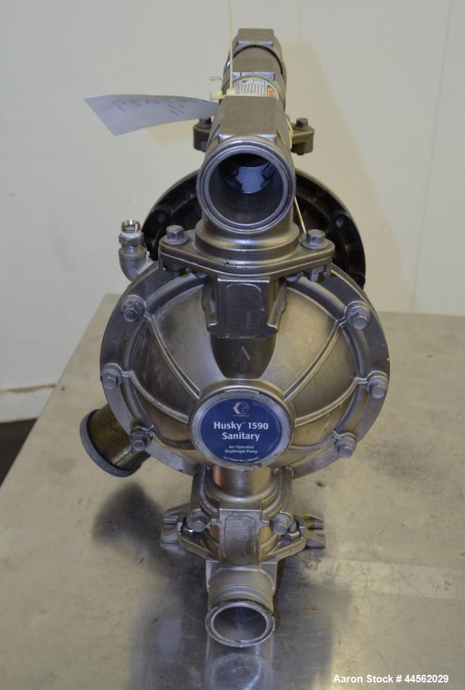 Used Graco Husky 1590 Sanitary Air Operated Double Diaphragm Pump, Pa