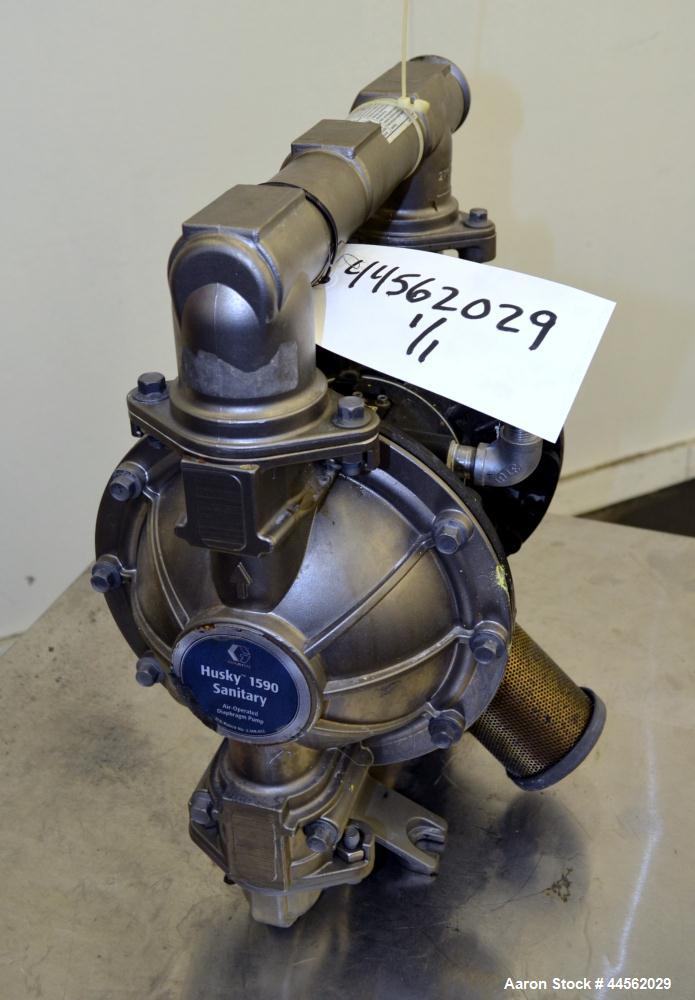 Used Graco Husky 1590 Sanitary Air Operated Double Diaphragm Pump, Pa