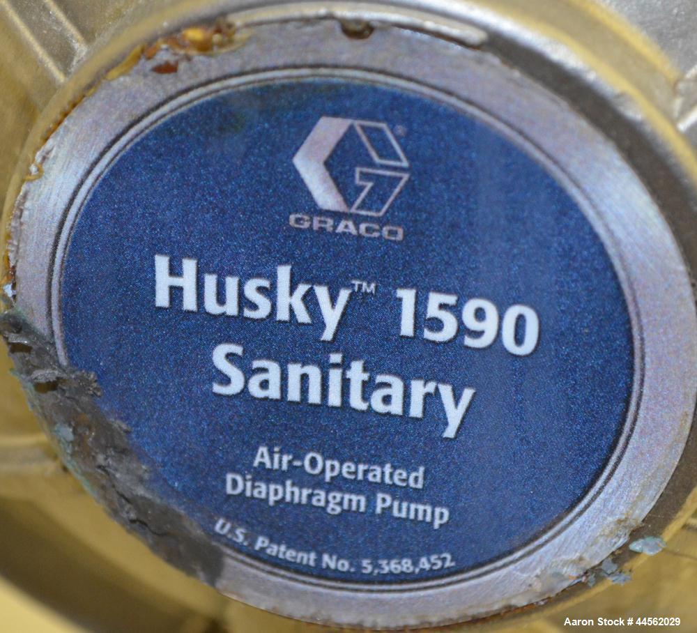 Used Graco Husky 1590 Sanitary Air Operated Double Diaphragm Pump, Pa