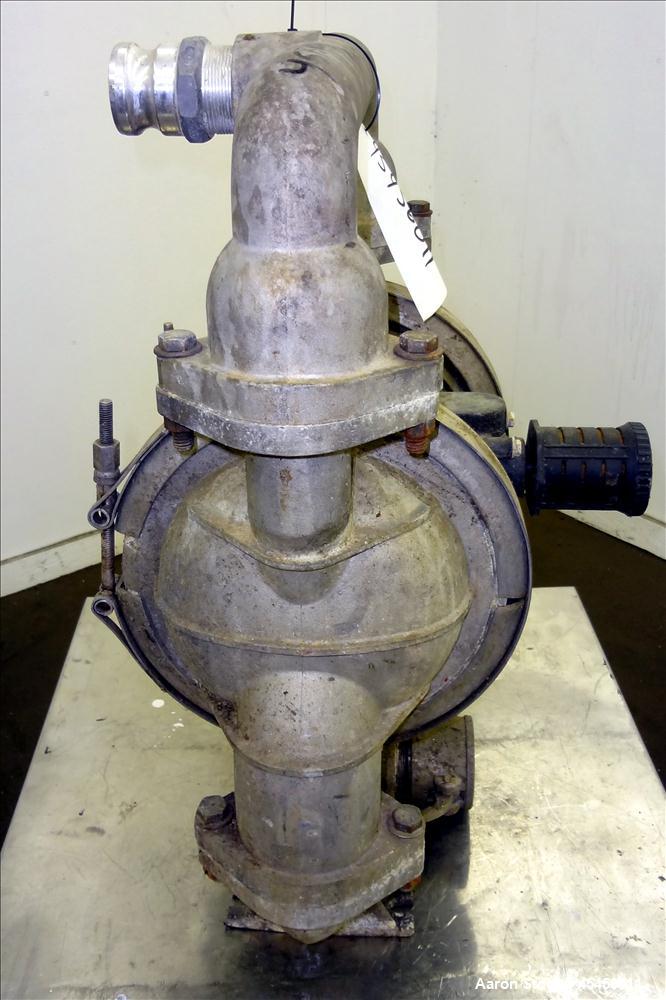 Used Jesco Double Diaphragm Pump, Model LAB-2-NPT, Aluminum. Approxim