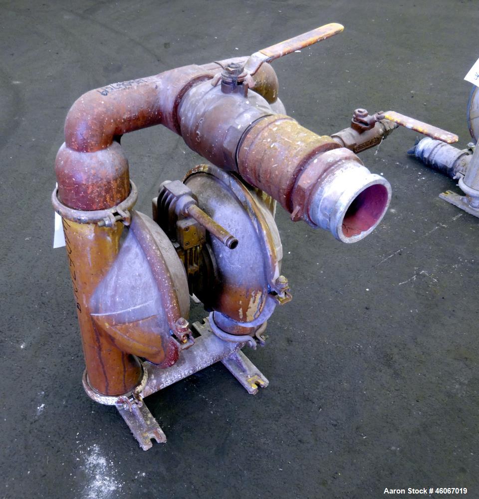 Used Versa-Matic Air Powered Diaphragm Pump, Model V351, Aluminum. Ap