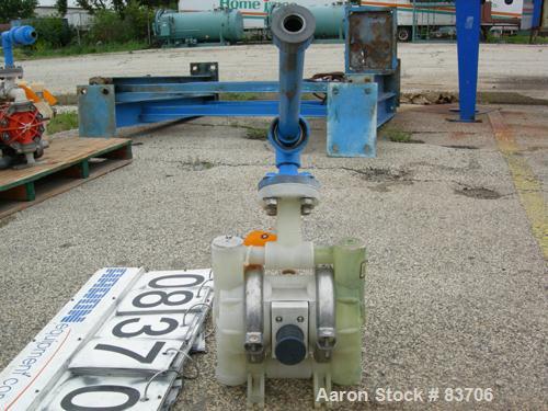 USED: Wilden air operated double diaphragm pump, model P2/PPPP/TF/TF/