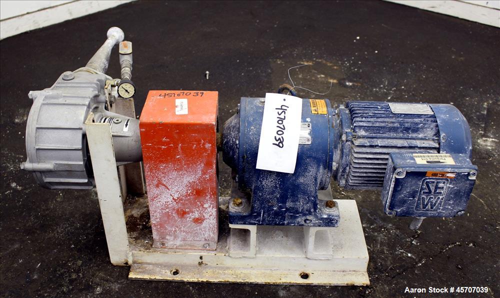 Used Alfa Laval/Depa Elro Peristaltic Hose Pump, Model IP 200, Alumin