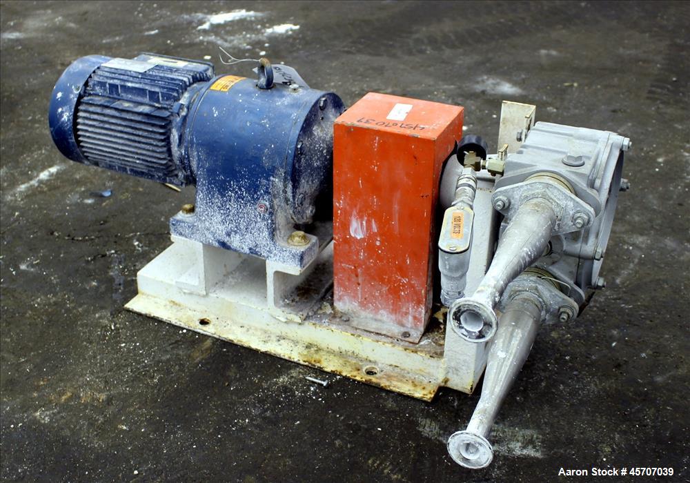 Used Alfa Laval/Depa Elro Peristaltic Hose Pump, Model IP 200, Alumin