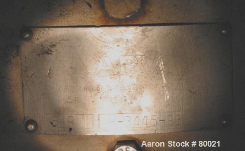 USED: APV positive displacement pump, model 8R, 316 stainless steel.