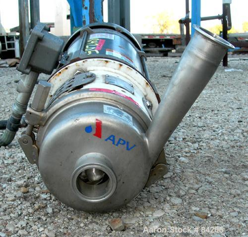 Used APV Centrifugal Pump, Model W20/20, 316 Stainless Steel. 2" Tri-