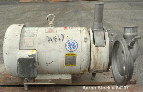 Used APV Centrifugal Pump, Model ZMS5, 316 Stainless Steel. 2-1/2" Tr