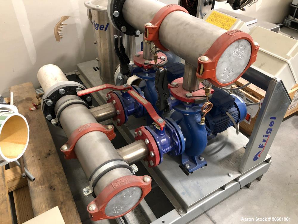 Used Frigel Twin Pump, Model GPR1200/2 E. Includes Mounting Skid, Fil