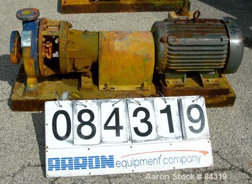 Used Labour Centrifugal Pump, Model A-50LVA, 316 Stainless Steel. Siz