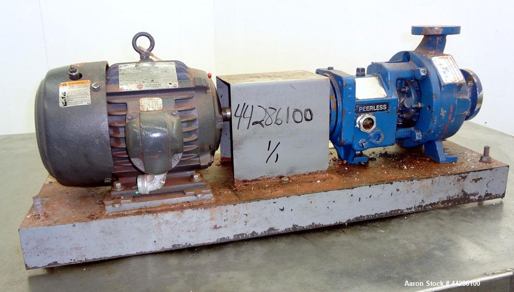 Used Peerless Werner Pump Company Centrifugal Pump, Model 8196, Size