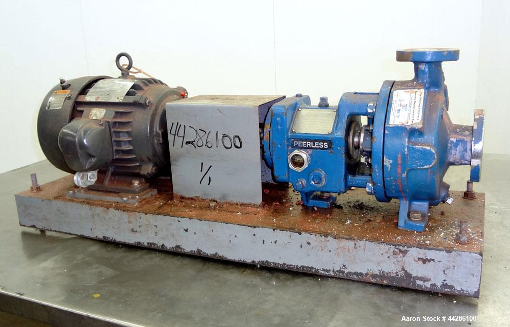 Used Peerless Werner Pump Company Centrifugal Pump, Model 8196, Size