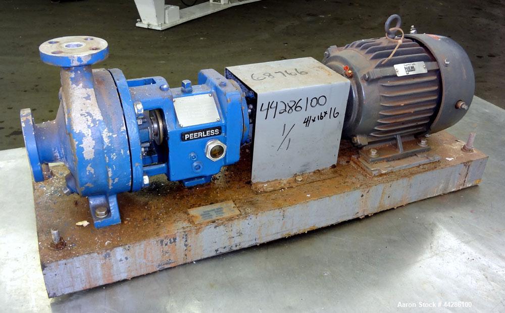 Used Peerless Werner Pump Company Centrifugal Pump, Model 8196, Size