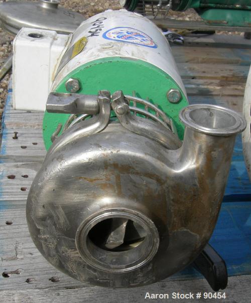 Used: Tri Clover Centrifugal Pump, model C114MD56T-S, 316 stainless s