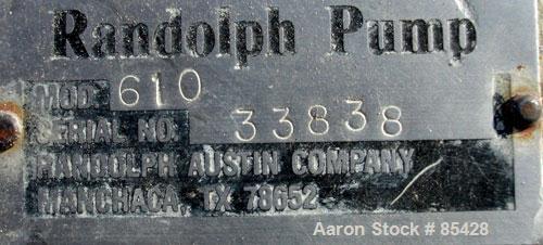 Used- Randolph Peristaltic Hose Pump, Model 610,