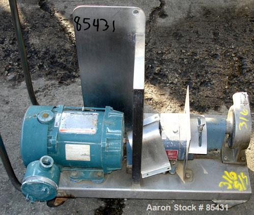 Used Randolph Peristaltic Hose Pump, Model 610, Aluminum Housing. Two