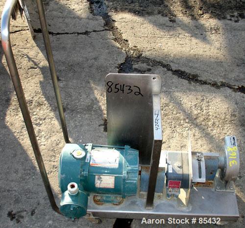 Used Randolph Peristaltic Hose Pump, Model 610, Aluminum Housing. Two