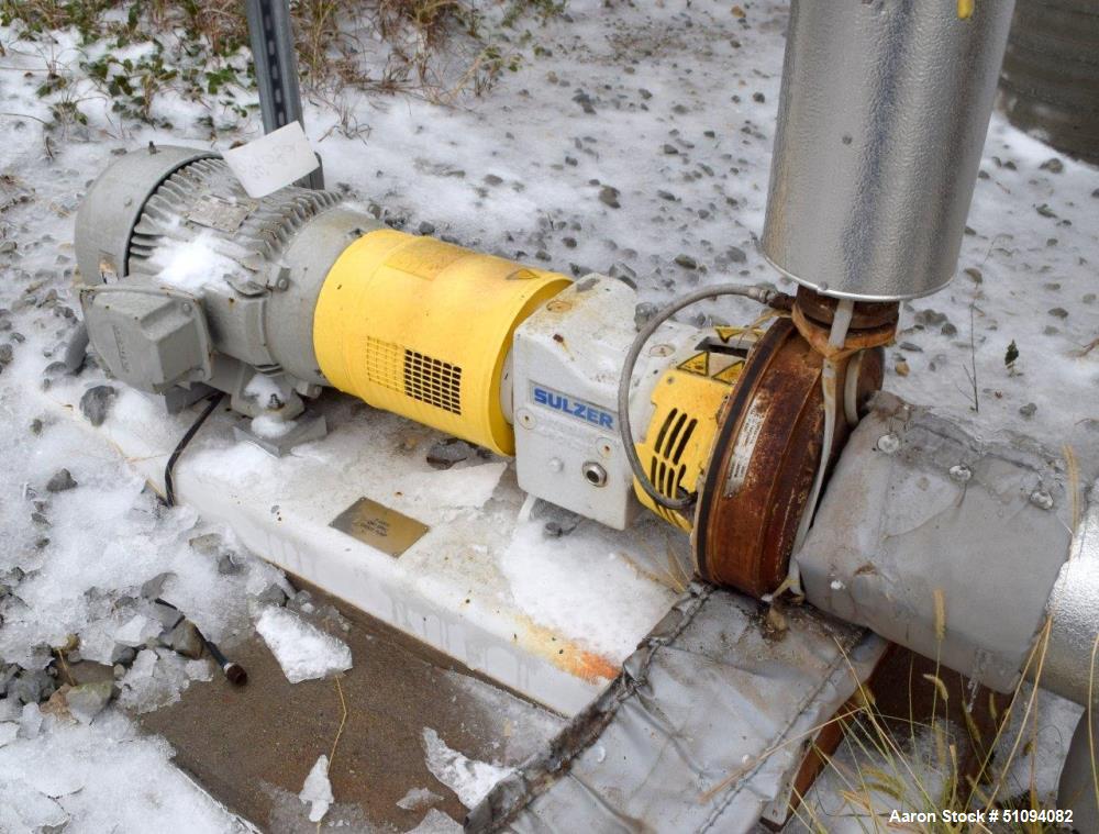 Used Sulzer CPT Chemical Centrifugal Pump, Model CPT22-1LF, Stainless