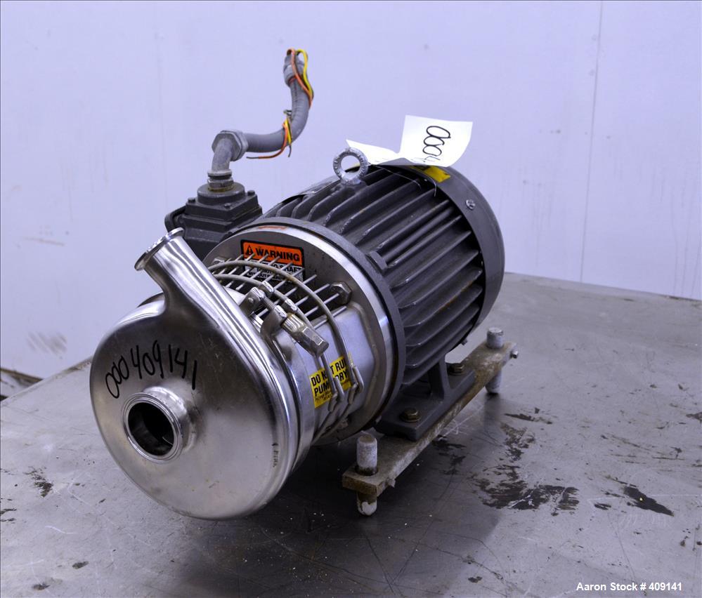 Used Top-Flo Centrifugal Pump, Model C216-18TC, 316 Stainless Steel.