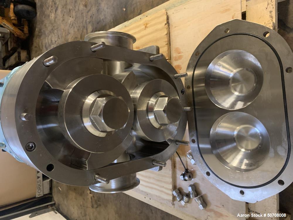 Used Waukesha Rotary Pump Model 220-U2 Stainless Steel. .521 GAL disp